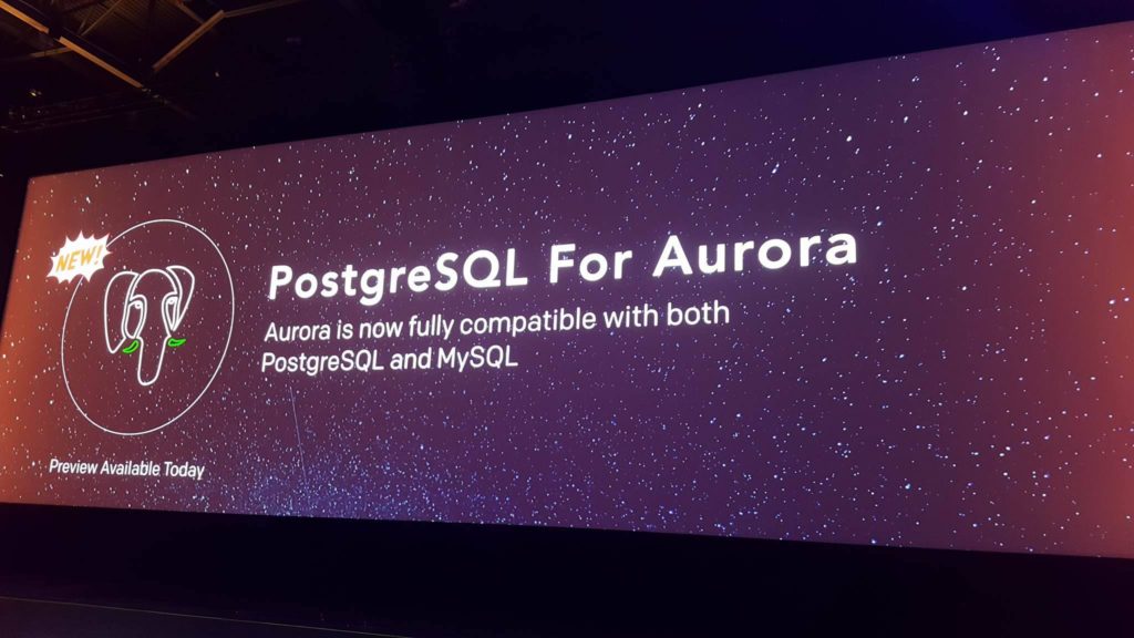 【AWS re:Invent 2016】新サービス「PostgreSQL For Aurora 」が発表！ | クラウド・AWSのIT技術者向けブログ SKYARCH BROADCASTING