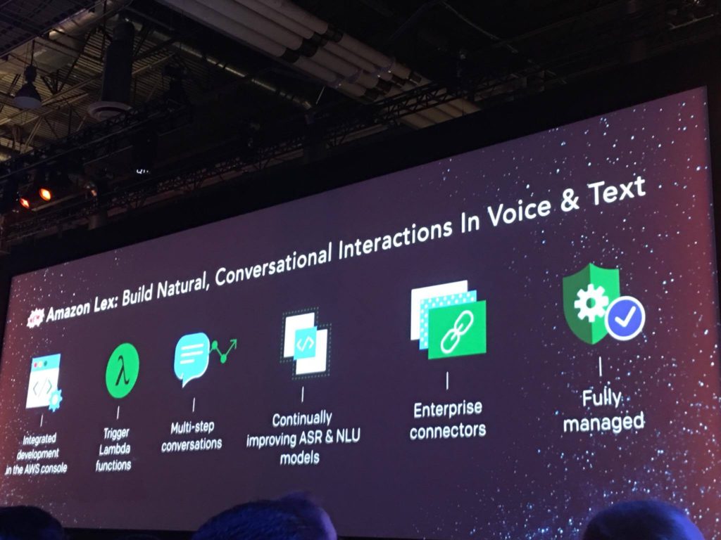 【AWS re:Invent 2016】新サービス「Amazon Lex 」が発表！ | クラウド・AWSのIT技術者向けブログ SKYARCH BROADCASTING