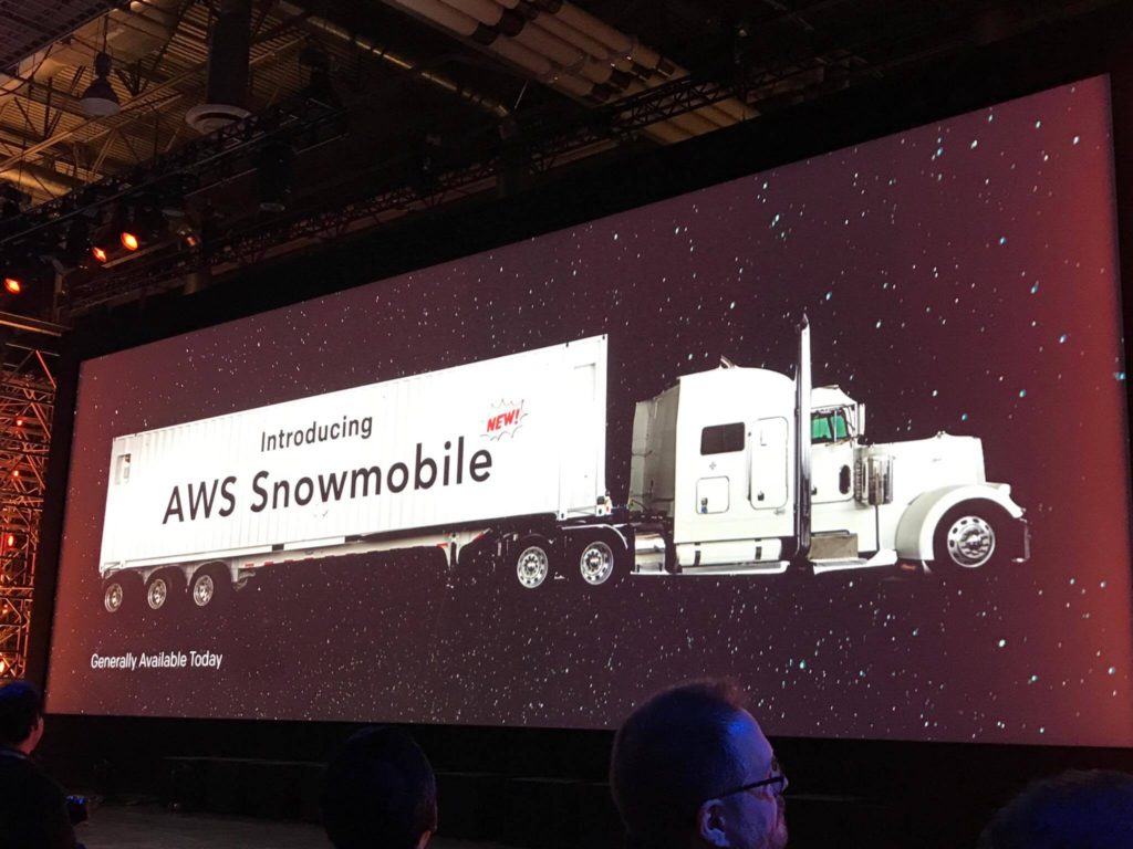 【AWS re:Invent 2016】新サービス「AWS Snowmobile 」が発表！ | クラウド・AWSのIT技術者向けブログ ...