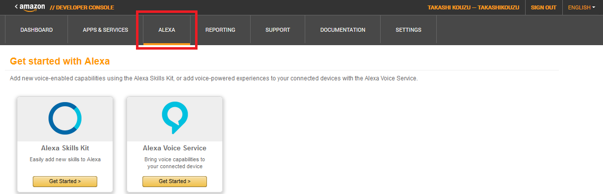 【AWS re:Invent 2016】 Amazon Echo Dotでブログ投稿数を読み上げるcustom skillの作成 ② 初期設定編 | クラウド・AWSのIT技術者向けブログ ...
